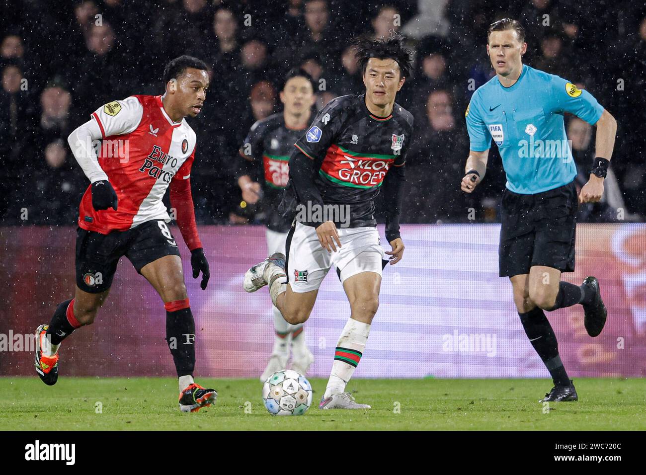 Rotterdam, Nederland. 14th Jan, 2024. ROTTERDAM, NEDERLAND - JANUARY 14: Quinten Timber of ...