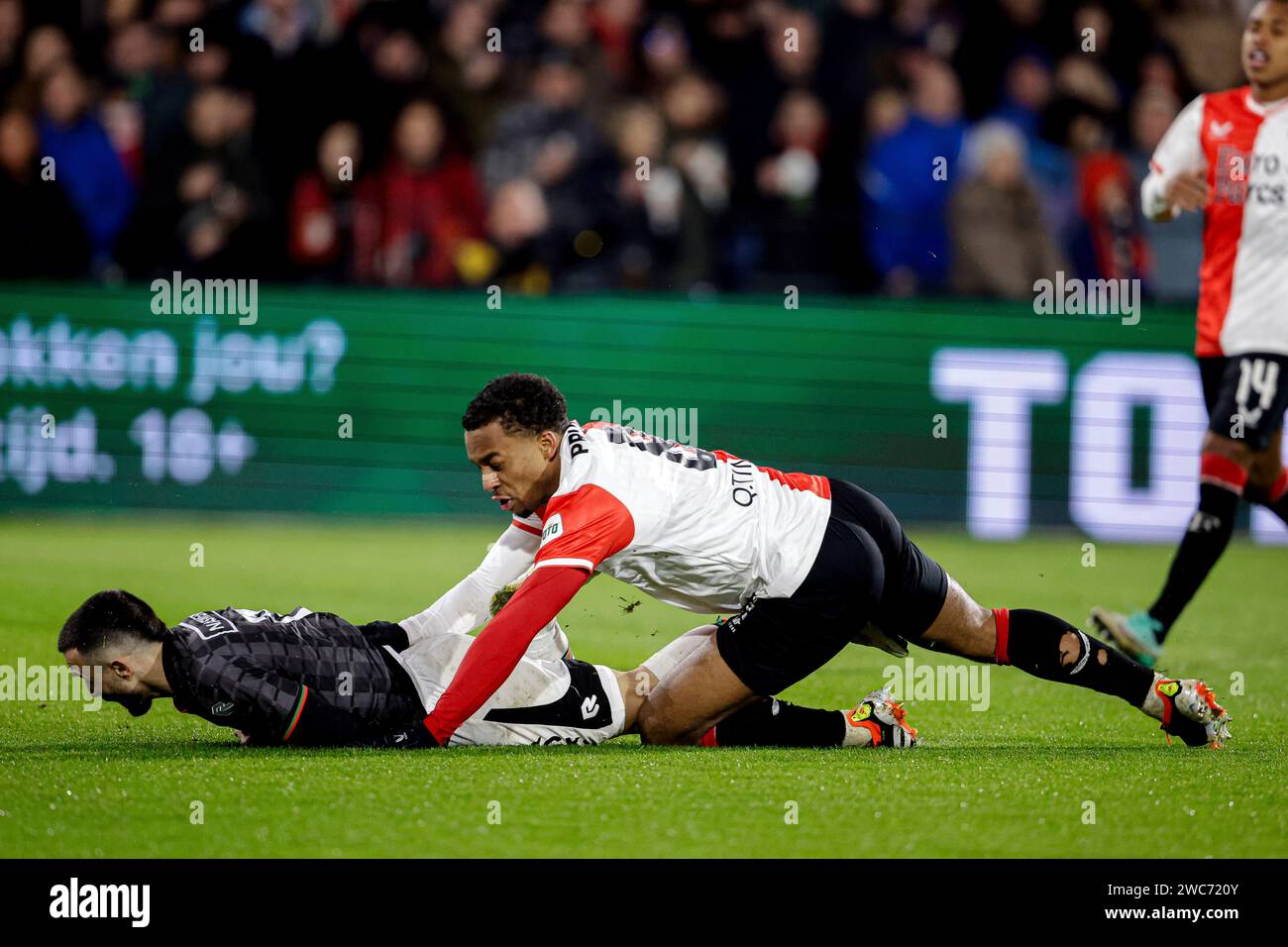 Rotterdam, Nederland. 14th Jan, 2024. ROTTERDAM, NEDERLAND - JANUARY 14: Rober Gonzalez of NEC ...