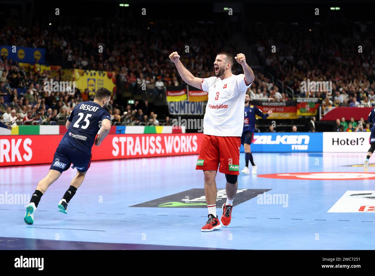 Berlin, Allemagne. 14th Jan, 2024. Lucas Meister of Switzerland during ...