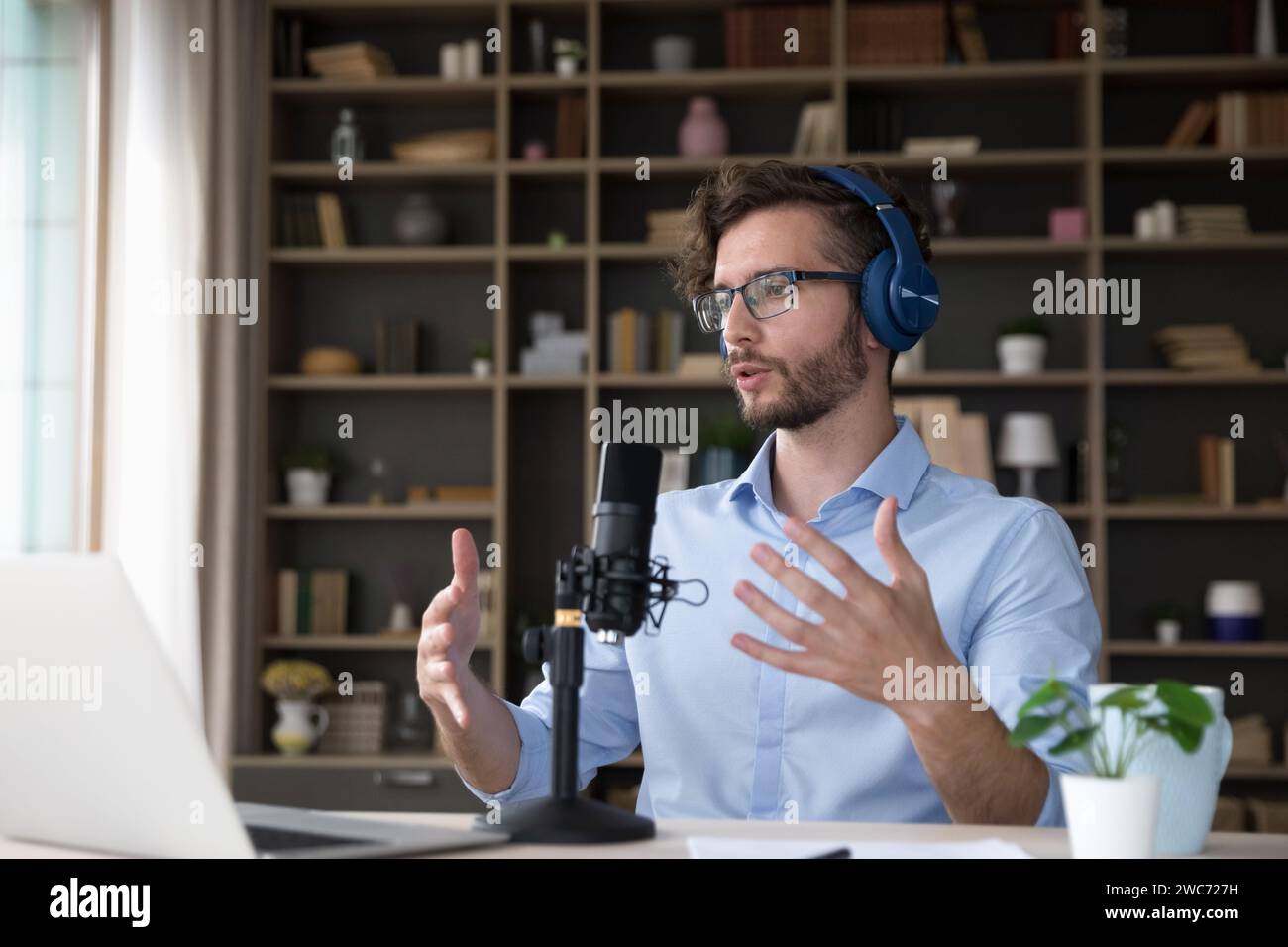 Webinar host hi-res stock photography and images - Alamy