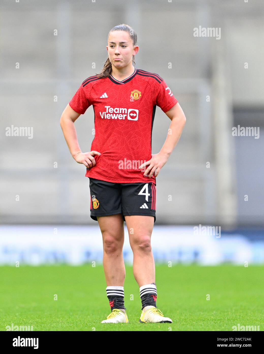 Maya Le Tissier of Manchester United Women, during the Vitality Women's ...