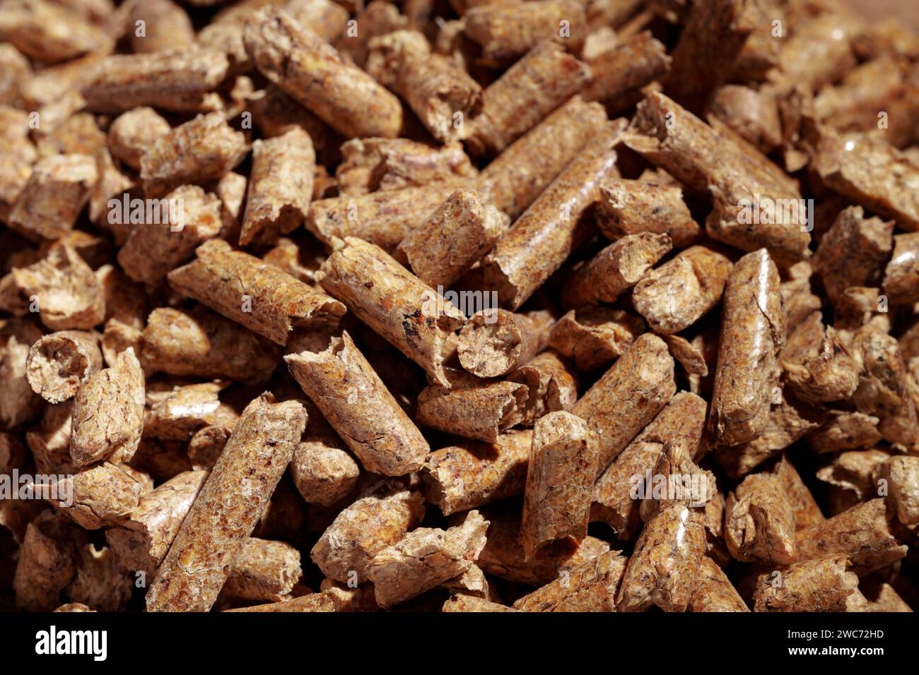 Flat lay wooden pellets ecological fuel for background Stock Photo - Alamy