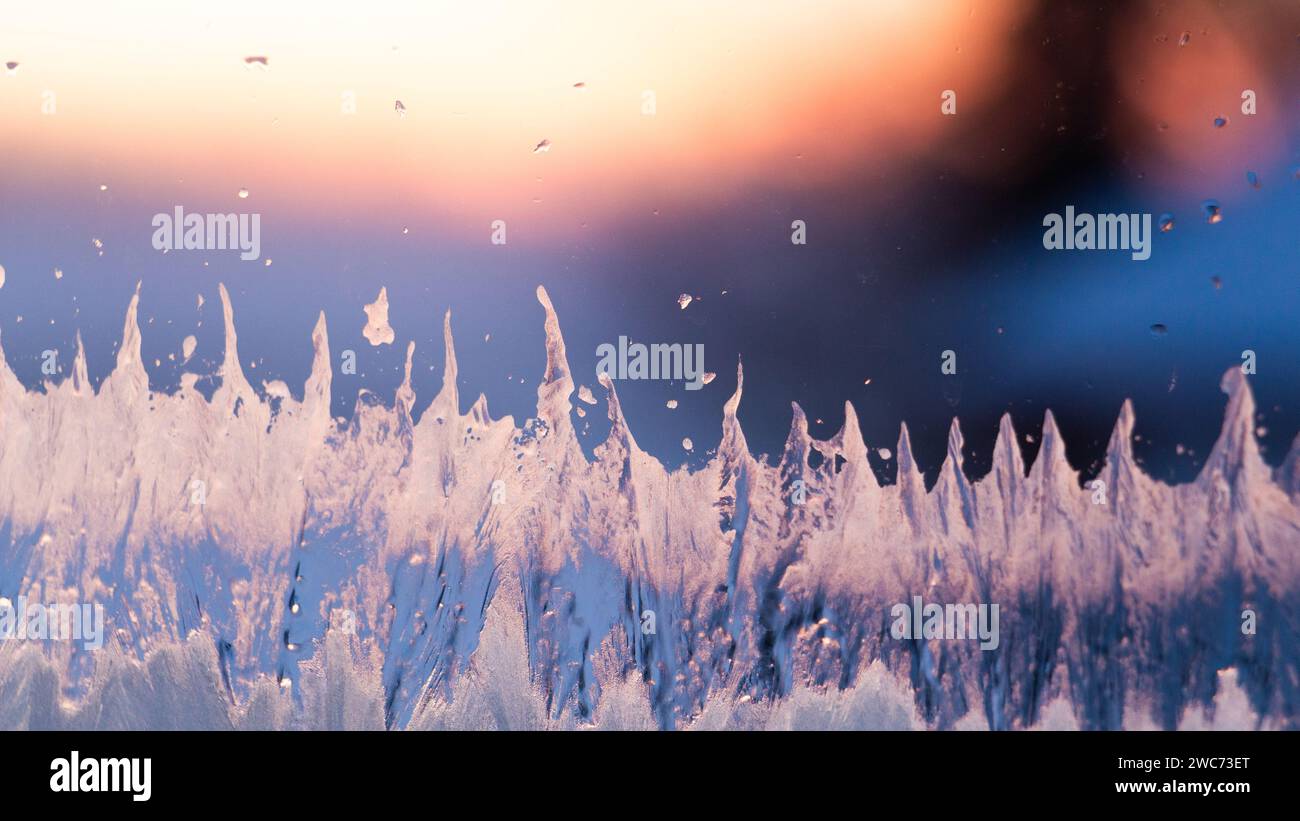 Snow sunrise window hi-res stock photography and images - Alamy
