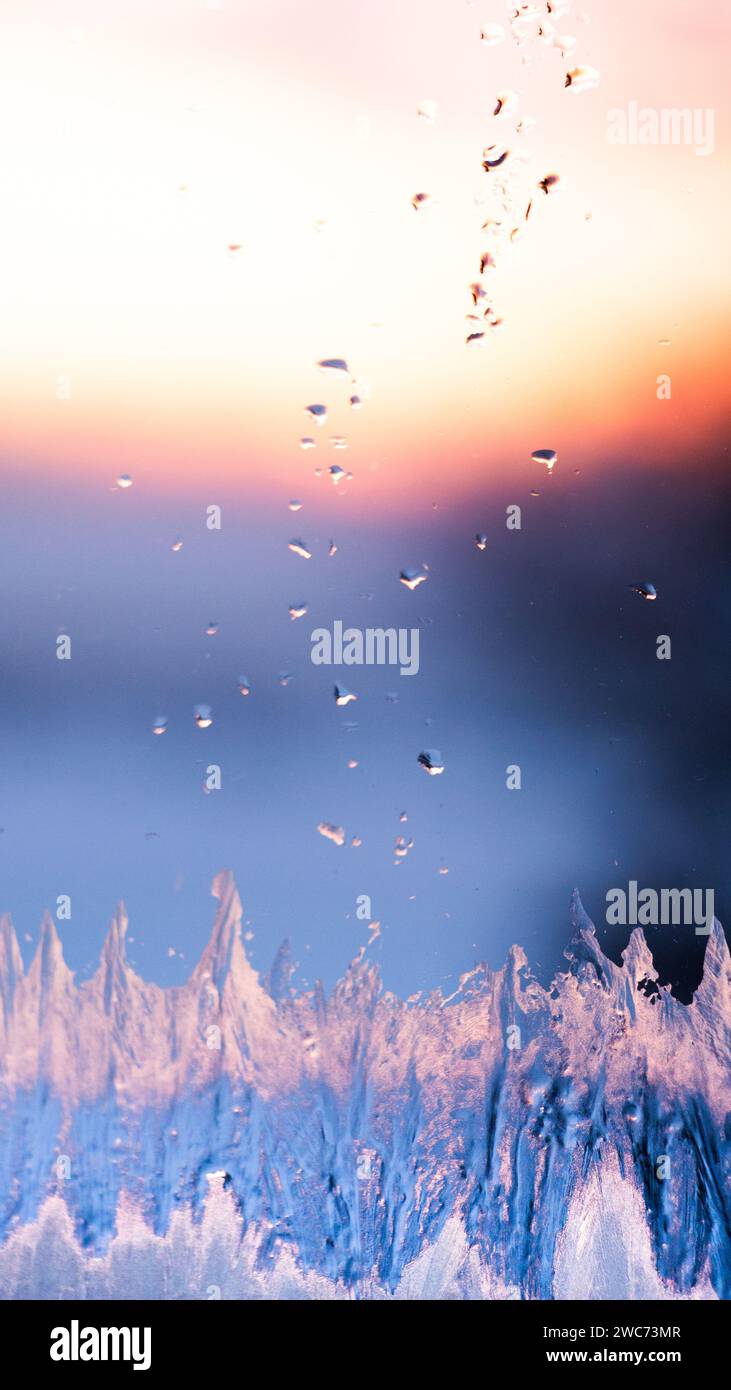 Snow sunrise window hi-res stock photography and images - Alamy