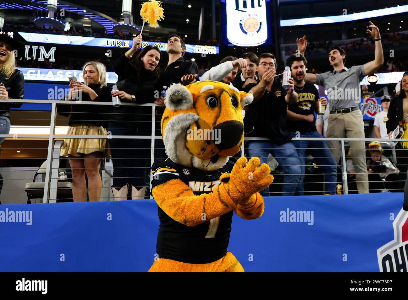 Arlington, United States. 29th Dec, 2023. Truman the Tiger, Missouri's ...
