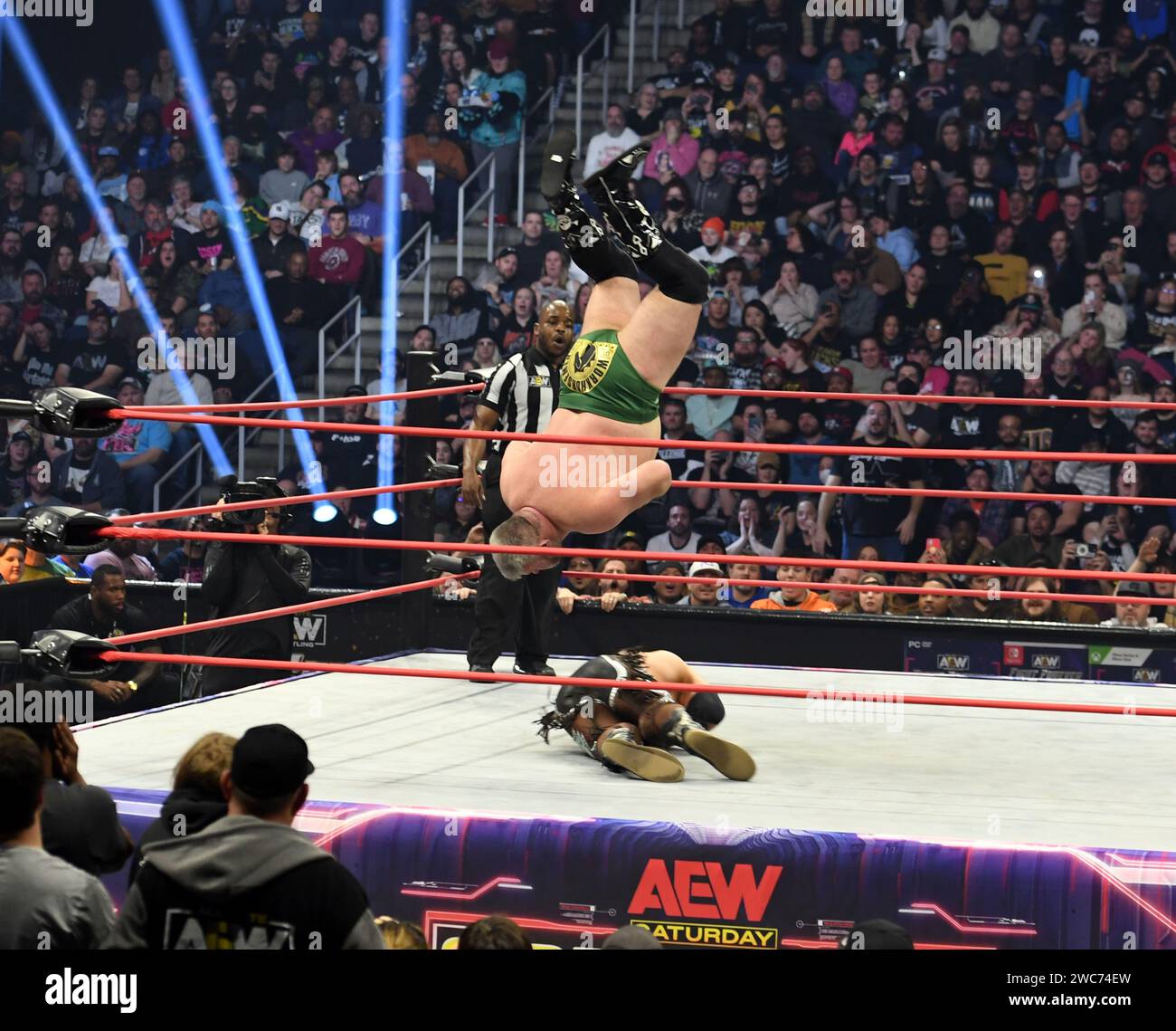 Adam page wrestling hi-res stock photography and images - Alamy