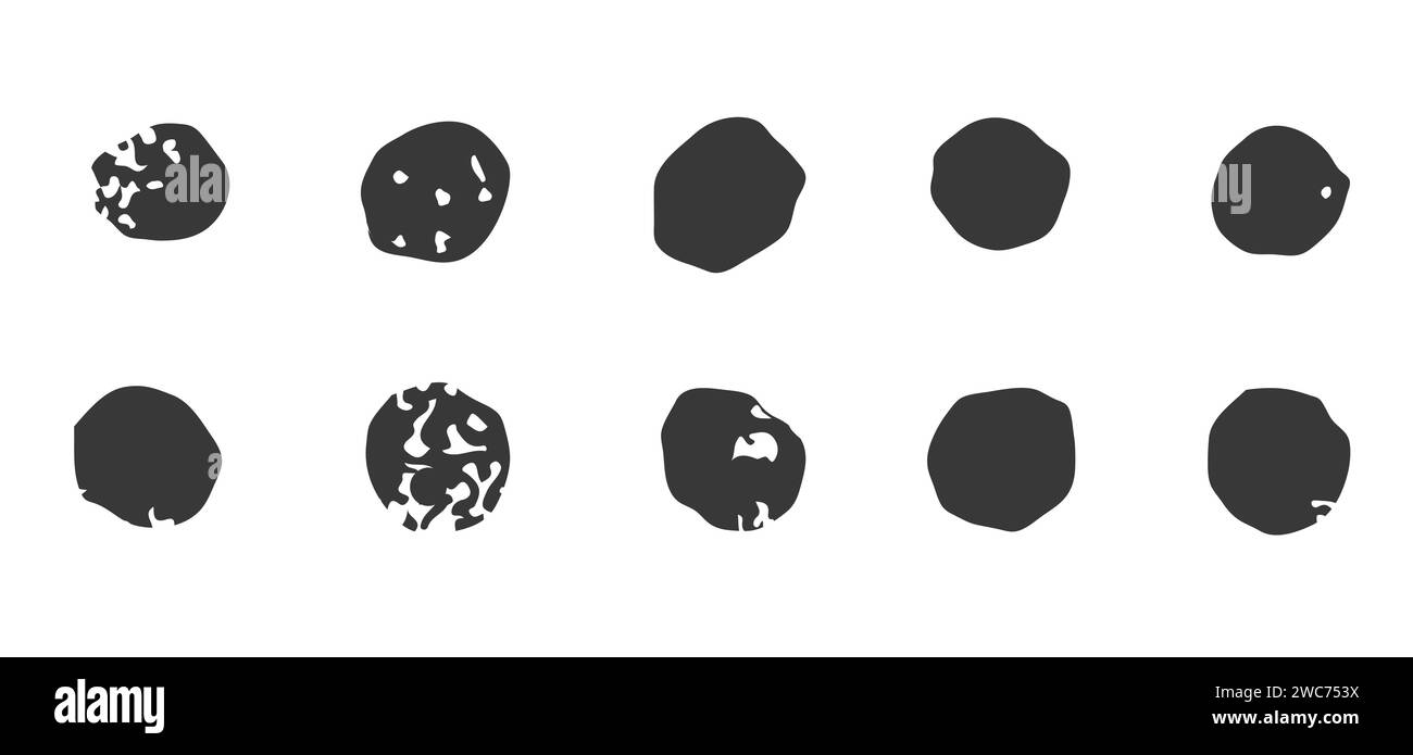 Dots, spots hand drawn texture vector Stock Vector Image & Art - Alamy
