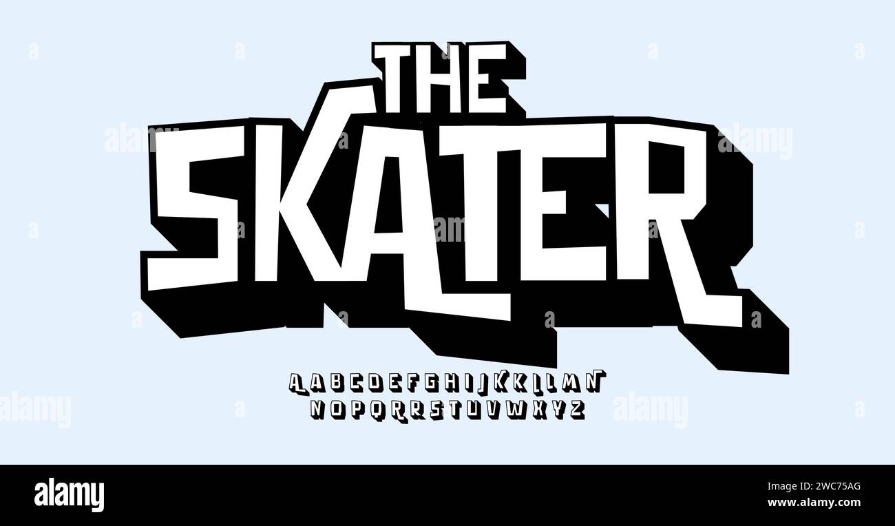 Silly graffiti font Stock Vector Images - Alamy