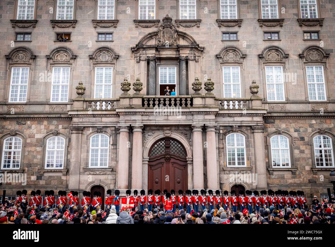 COPENHAGEN - Proclamation of King Frederik X and Queen Mary of Denmark ...