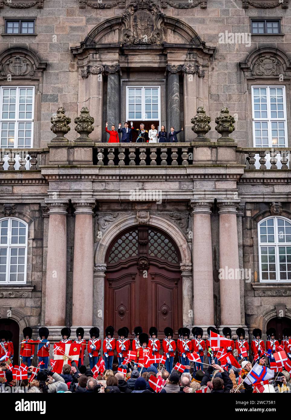 COPENHAGEN - Proclamation of King Frederik X and Queen Mary of Denmark ...