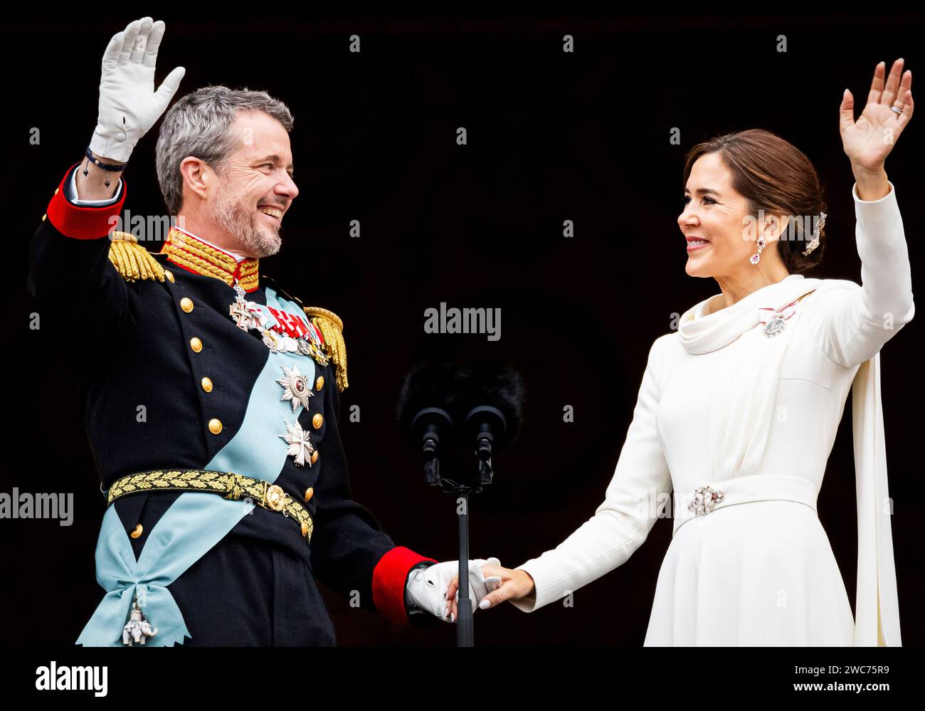 COPENHAGEN - Proclamation of King Frederik X and Queen Mary of Denmark ...