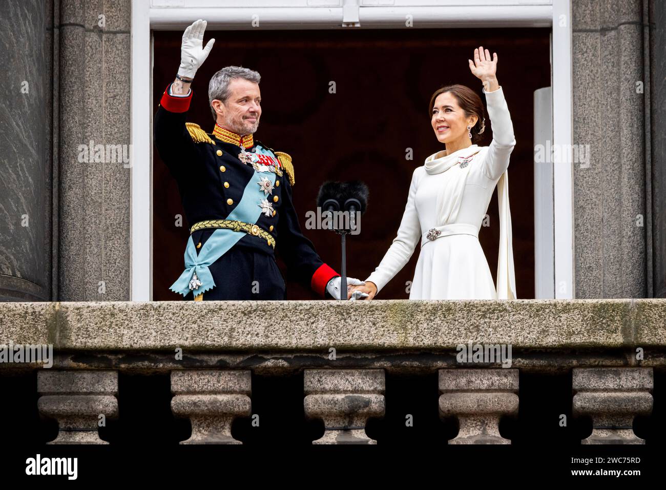 COPENHAGEN - Proclamation of King Frederik X and Queen Mary of Denmark ...