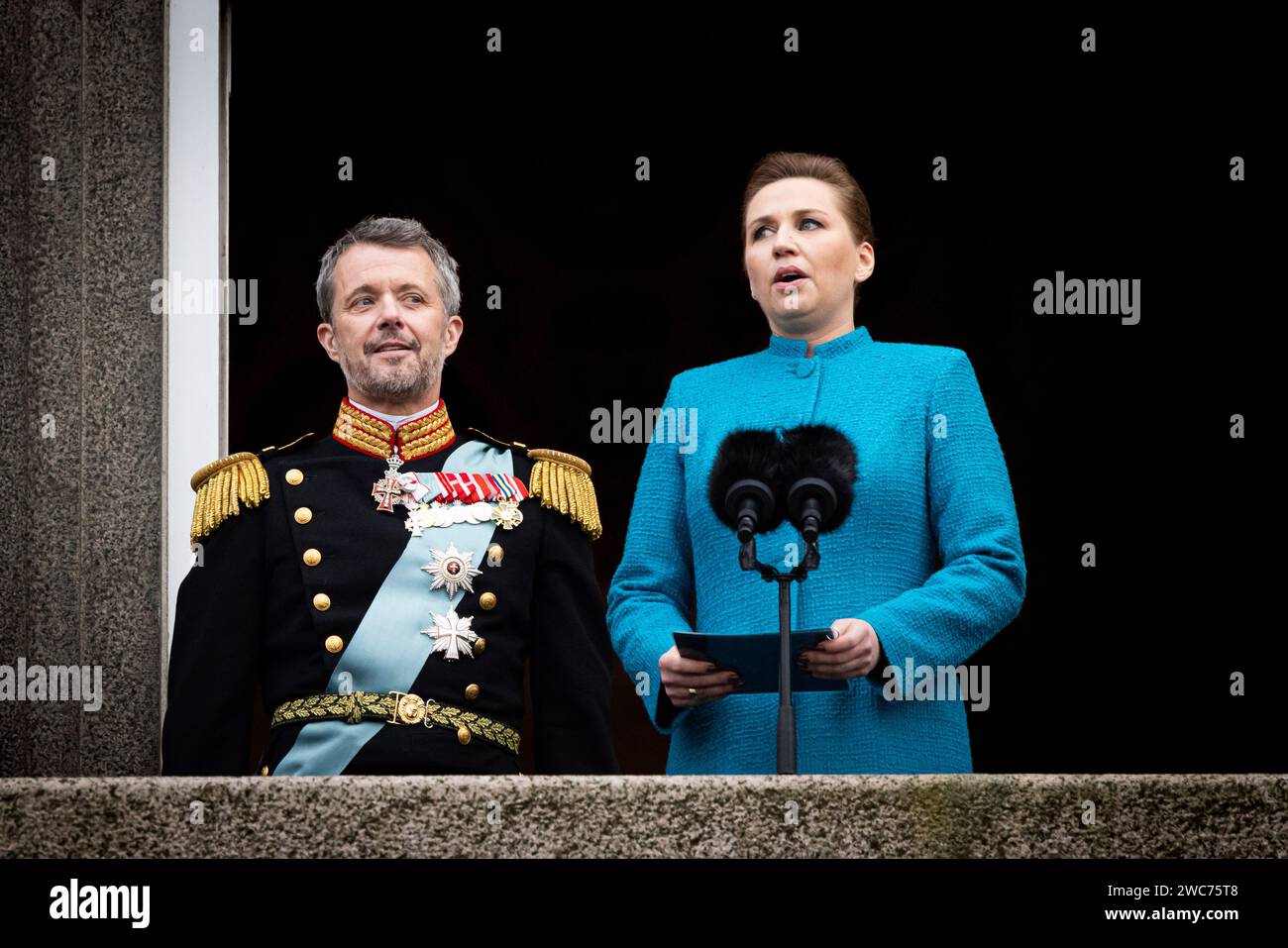 COPENHAGEN - Proclamation of King Frederik X and Queen Mary of Denmark ...