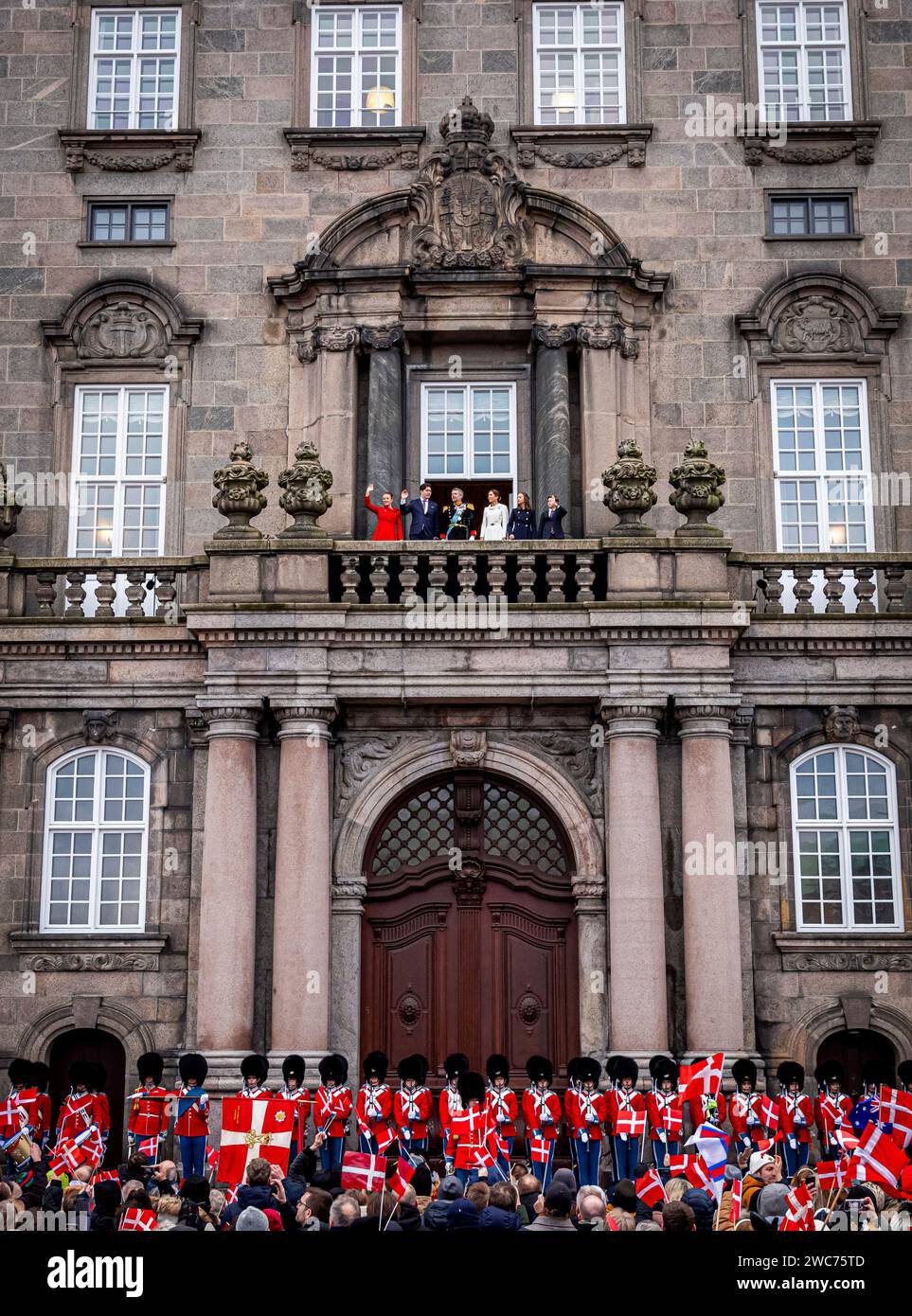 COPENHAGEN - Proclamation of King Frederik X and Queen Mary of Denmark ...