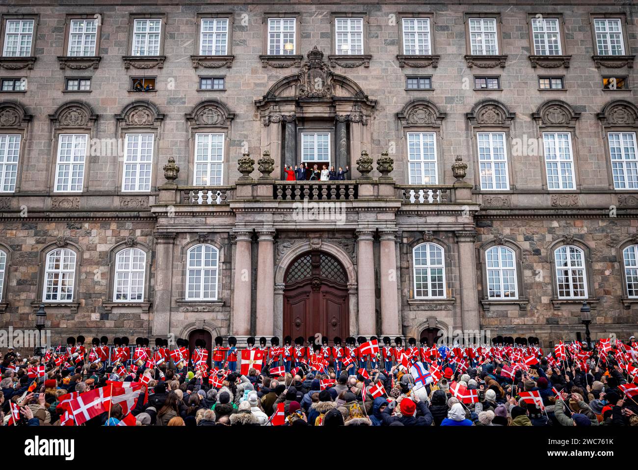 COPENHAGEN - Proclamation of King Frederik X and Queen Mary of Denmark ...