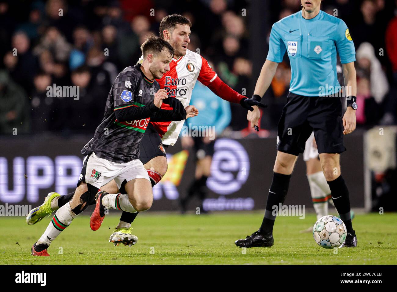 Rotterdam, Nederland. 14th Jan, 2024. ROTTERDAM, NEDERLAND - JANUARY 14: Dirk Proper of NEC ...