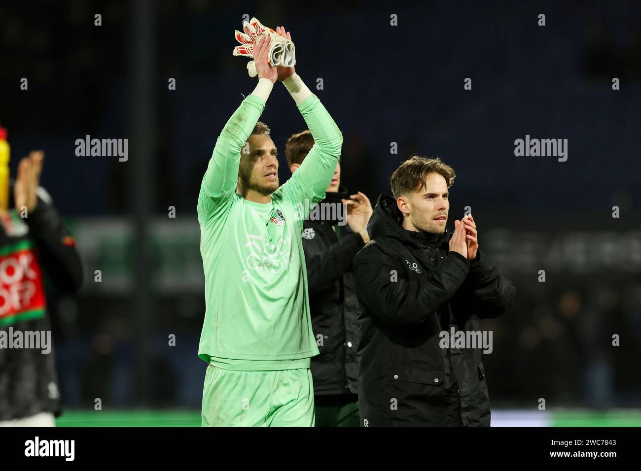Rotterdam, Nederland. 14th Jan, 2024. ROTTERDAM, NEDERLAND - JANUARY 14: Jasper Cilessen of N.E ...