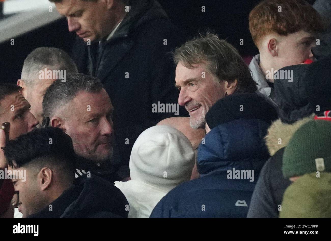 INEOS Sport CEO Sir Jim Ratcliffe poses for photographs with fans after ...
