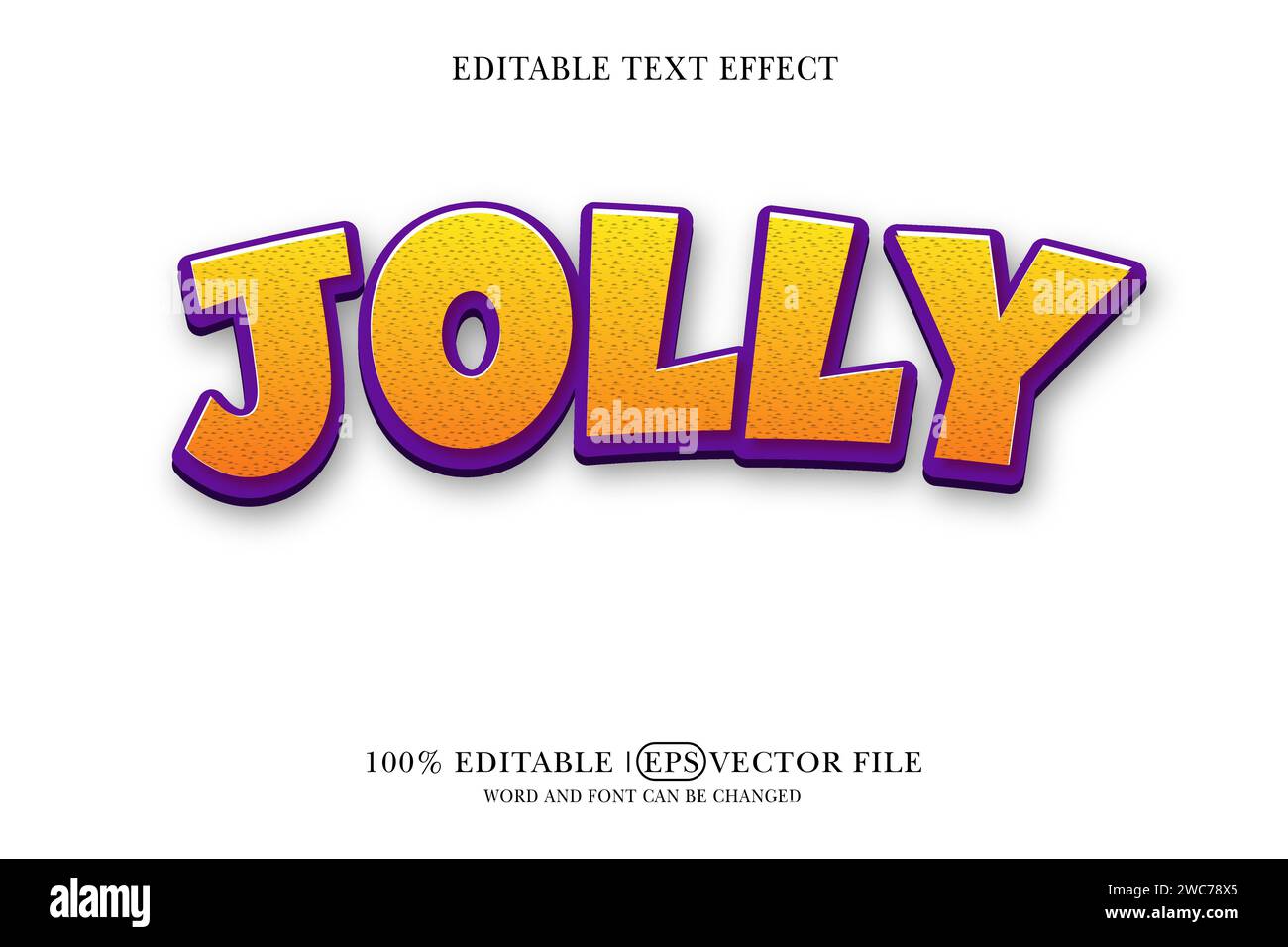 Jolly text effect hi-res stock photography and images - Alamy