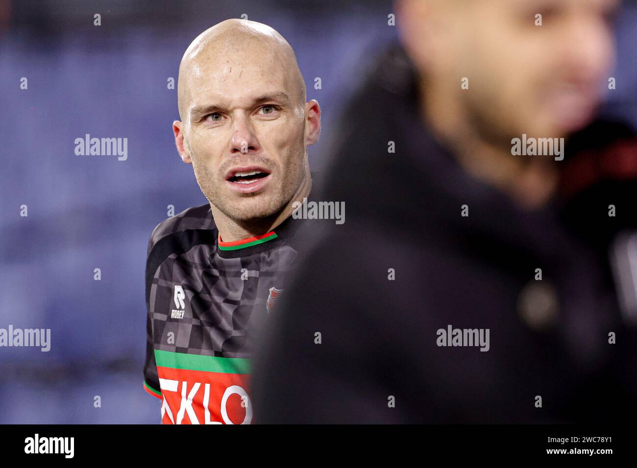 Rotterdam, Nederland. 14th Jan, 2024. ROTTERDAM, NEDERLAND - JANUARY 14: Bram Nuytinck of NEC ...