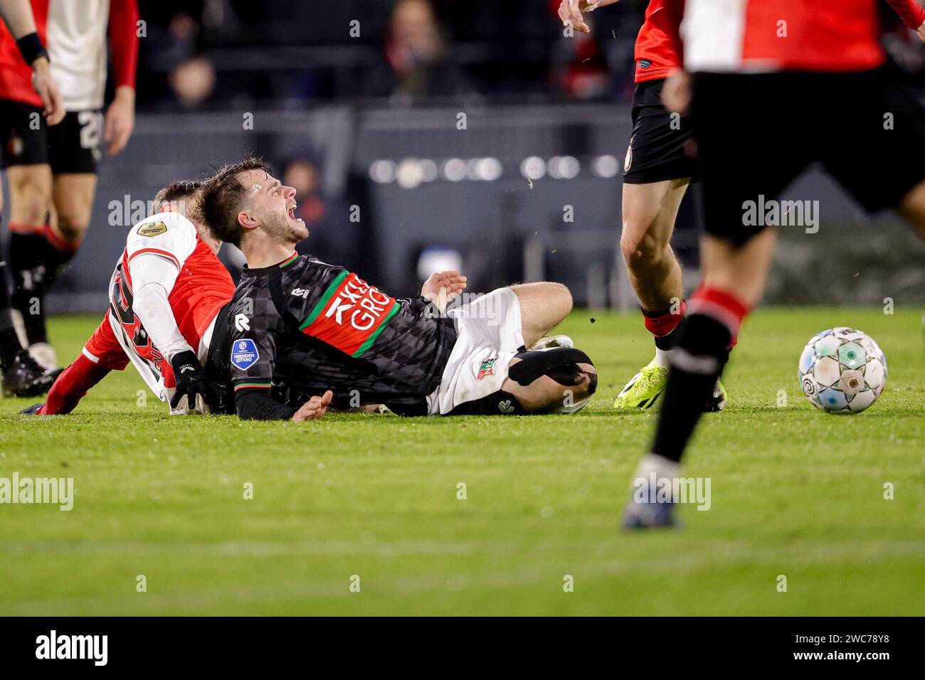 Rotterdam, Nederland. 14th Jan, 2024. ROTTERDAM, NEDERLAND - JANUARY 14: Dirk Proper of NEC ...