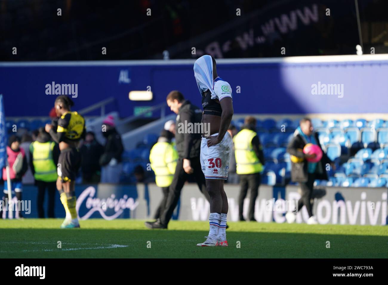 LONDON, ENGLAND - JANUARY 14: Sinclair Armstrong of QPR looks dejected ...