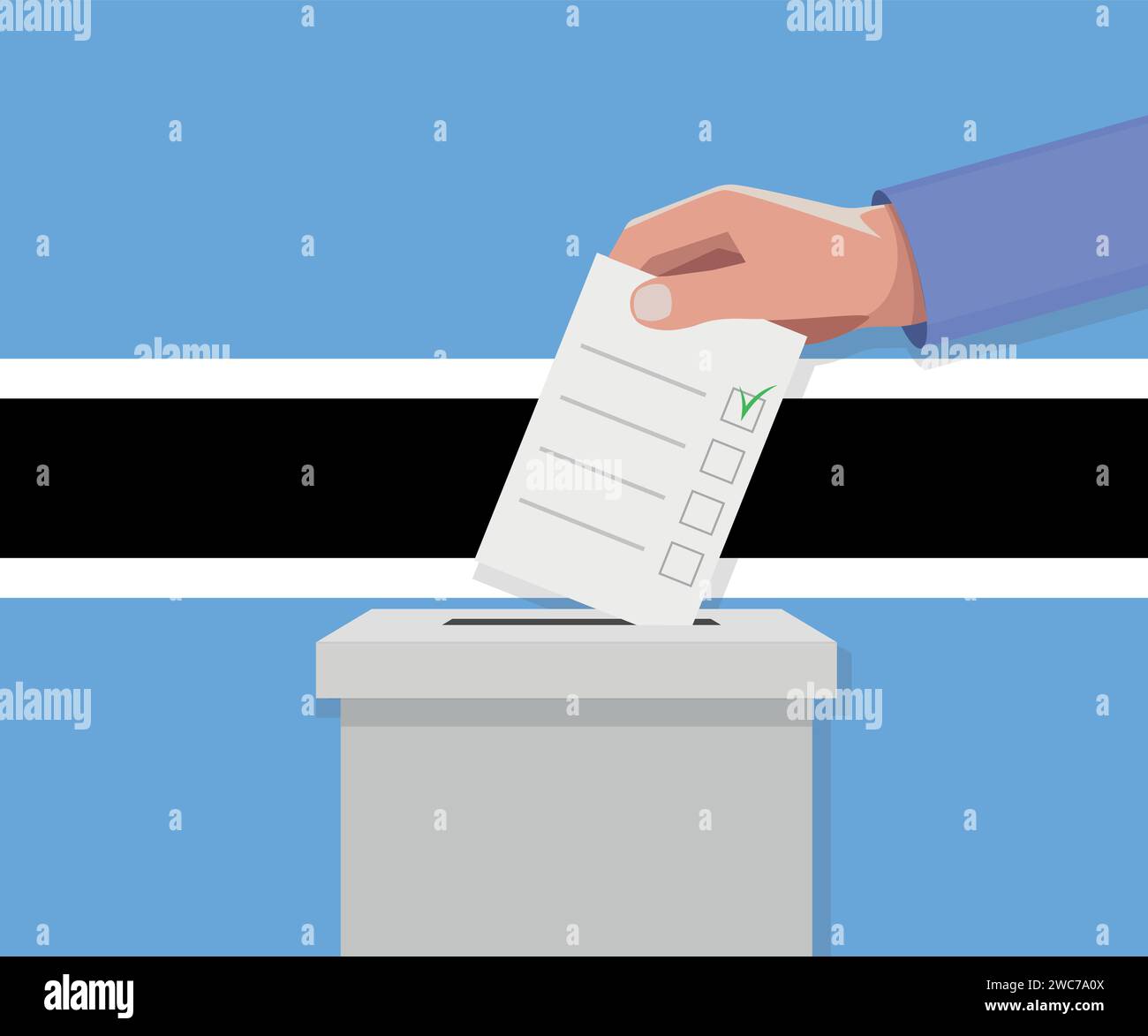 Botswana election voting hi-res stock photography and images - Alamy