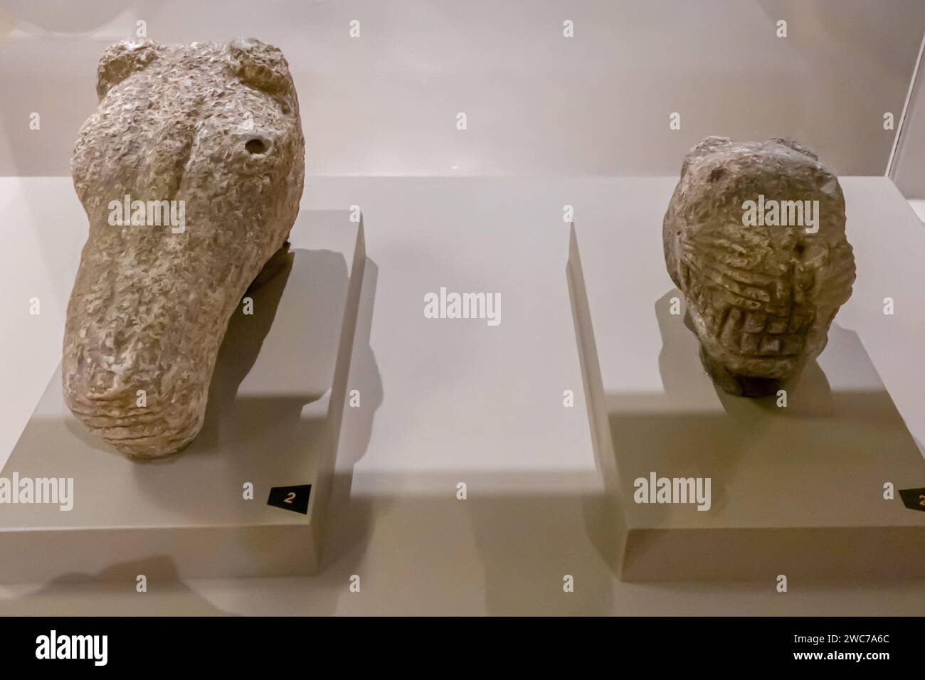 Fragments of leopard statues, Animal statuettes Göbekli Tepe, Neolithic ...
