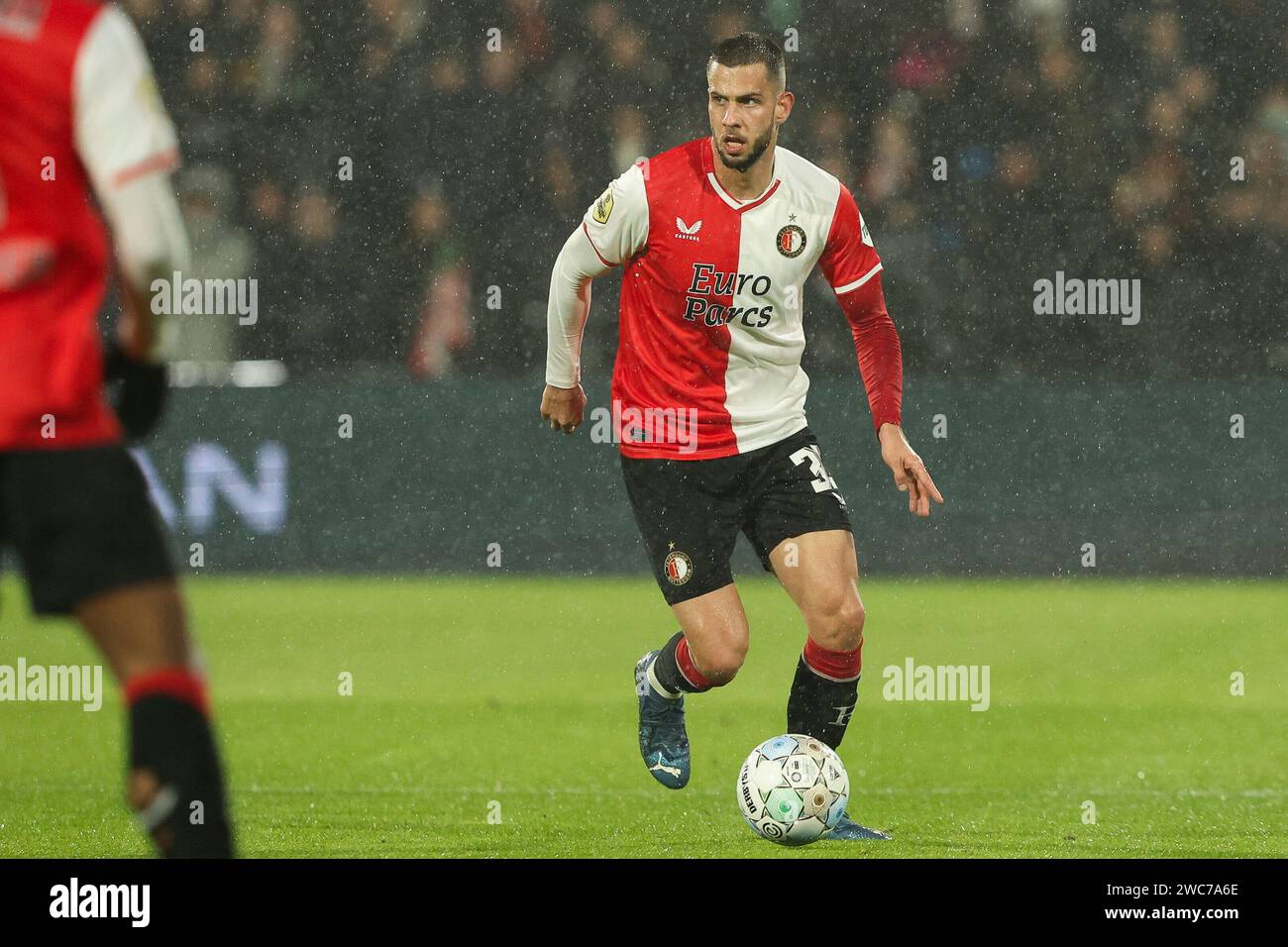Rotterdam, Nederland. 14th Jan, 2024. ROTTERDAM, NEDERLAND - JANUARY 14: David Hancko of ...