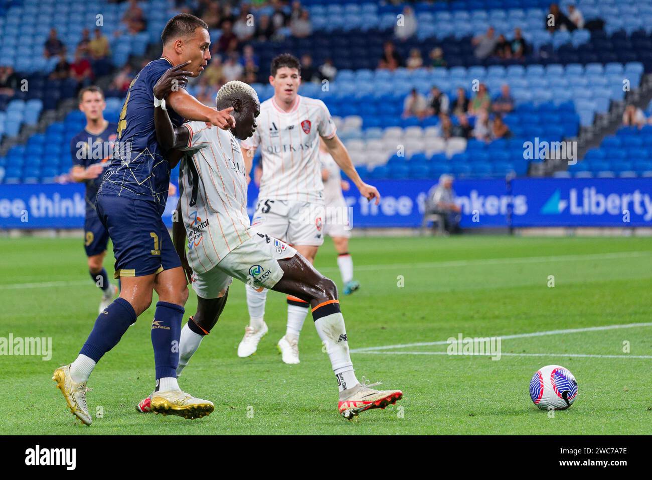 Sydney, Australia. 14th Jan, 2024. Dane Ingham of Newcastle Jets ...