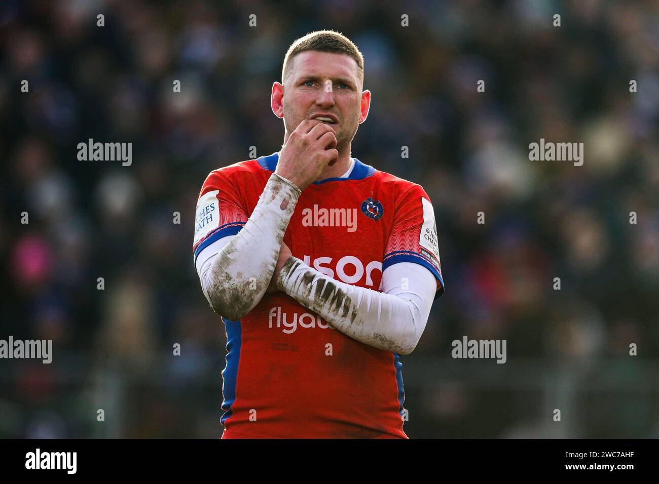 Bath, England. 14th January, 2024. Bath's Finn Russell during the ...