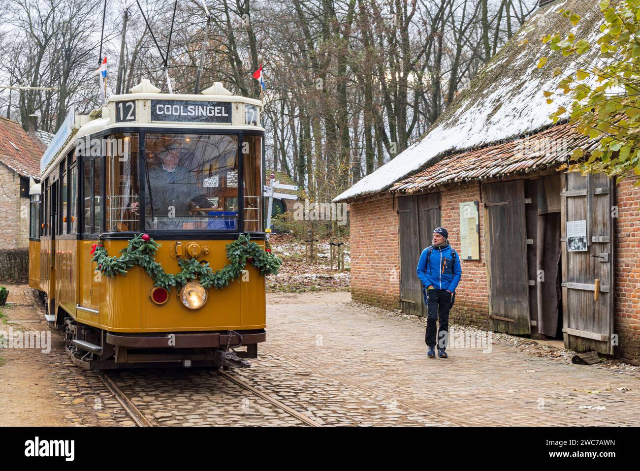 Arnhem, The Netherlands - December 3, 2023: Ancient trams in Outdoor ...