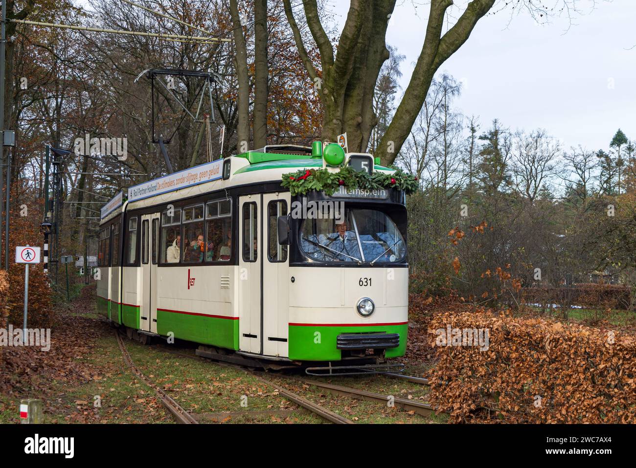 Arnhem, The Netherlands - December 3, 2023: Ancient trams in Outdoor ...