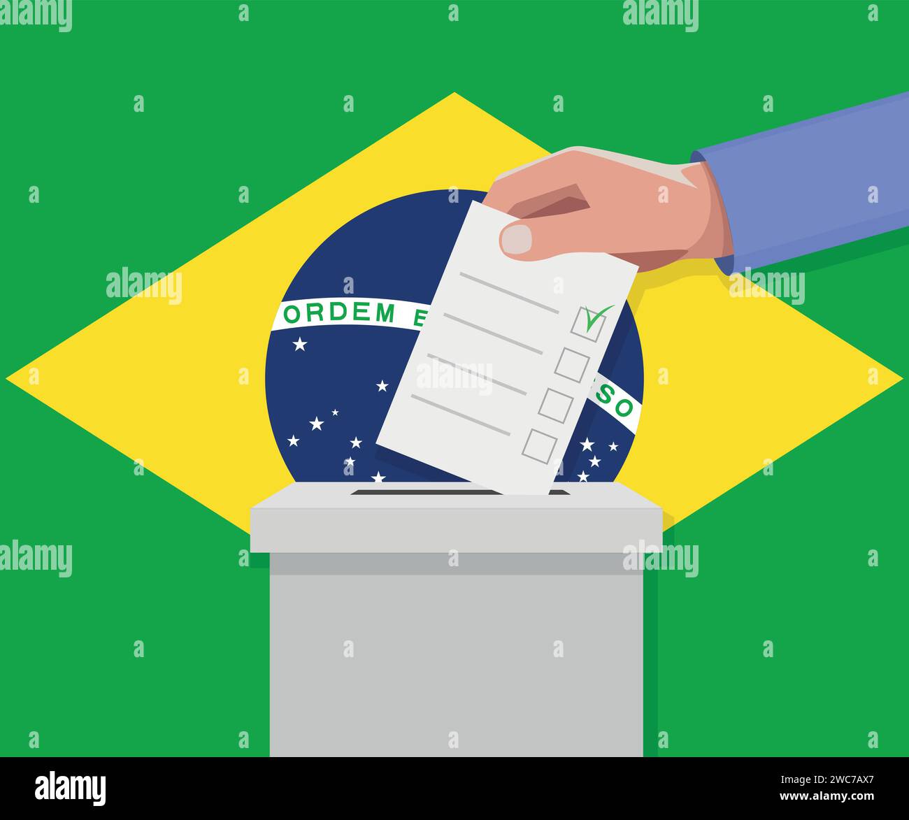Brazil ballot box voting Stock Vector Images - Alamy