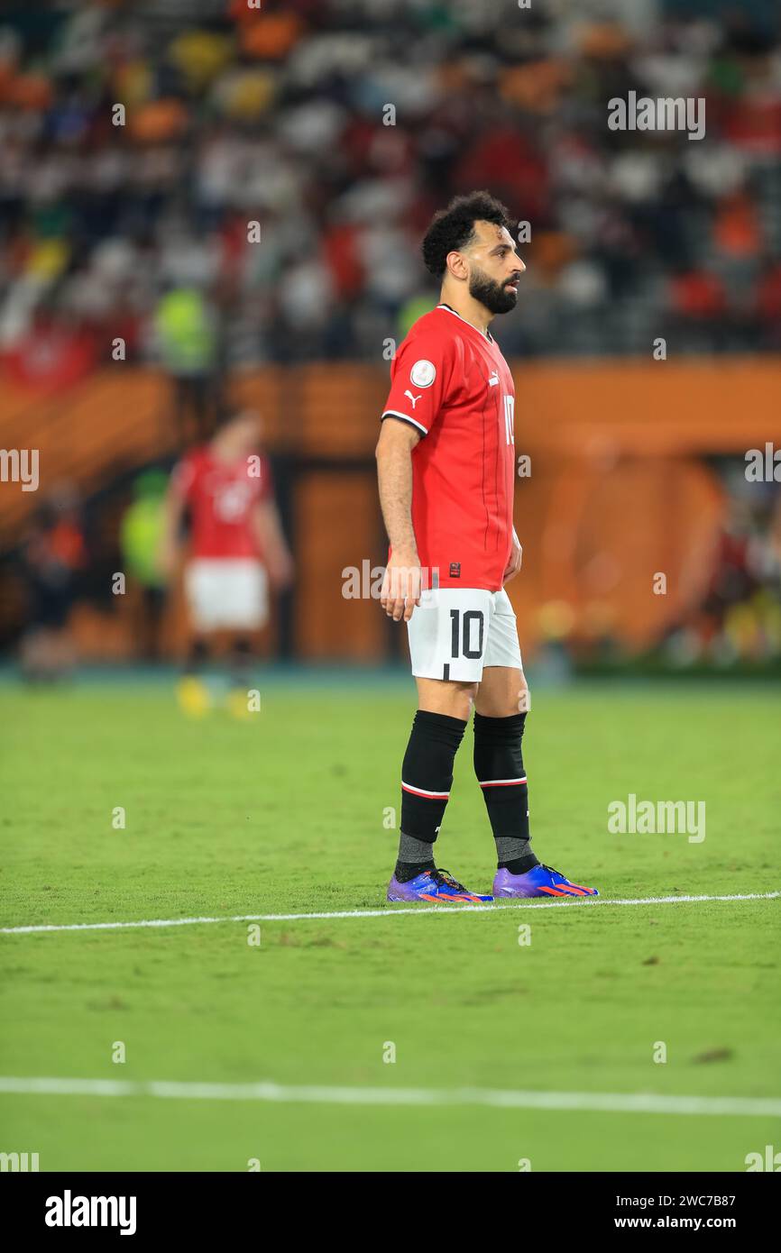 Abidjan, Nigeria. 14 Jan 2024. Egypt vs Mozambique. African Cup of ...