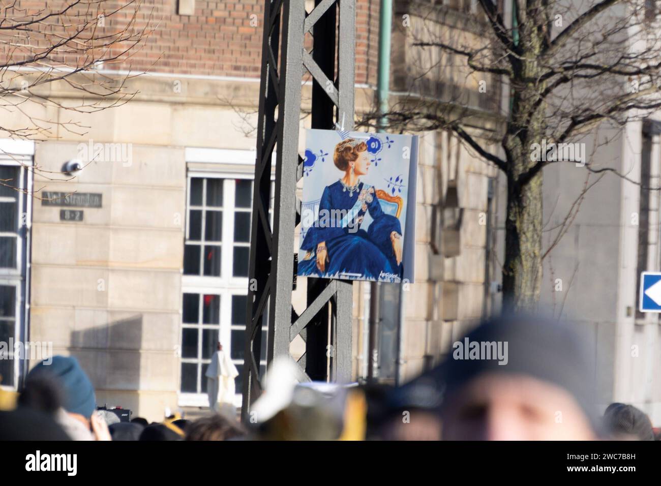 Poster with Queen Margrethe. Made by the Danish artist Artpusher. Ahead ...