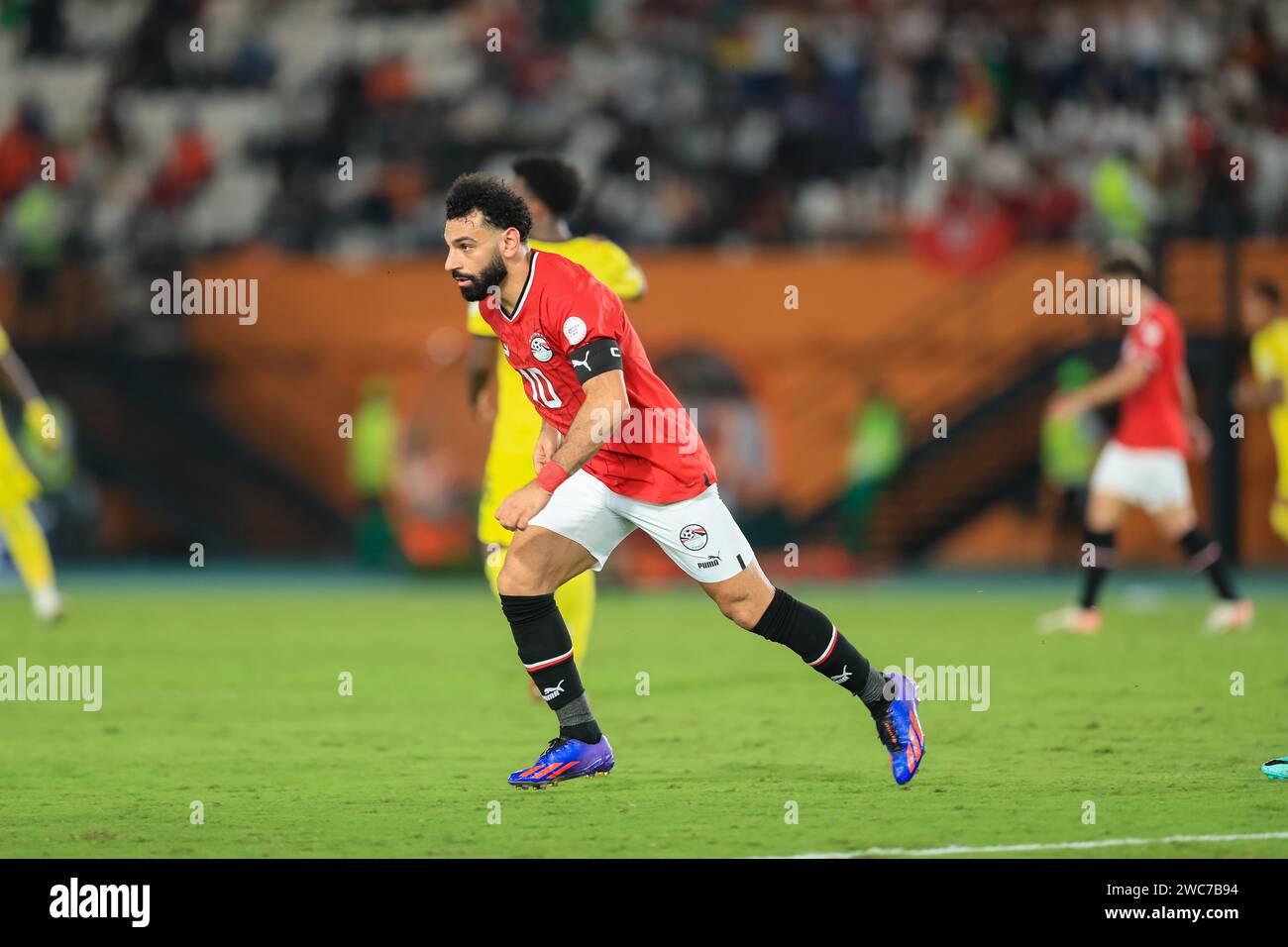 Abidjan, Nigeria. 14 Jan 2024. Egypt vs Mozambique. African Cup of ...