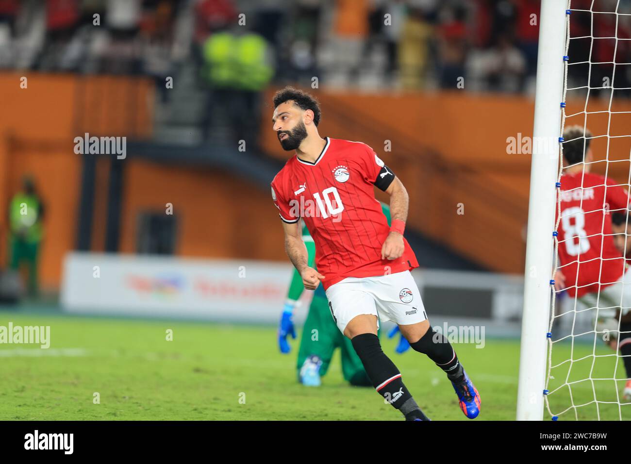Abidjan, Nigeria. 14 Jan 2024. Egypt vs Mozambique. African Cup of ...