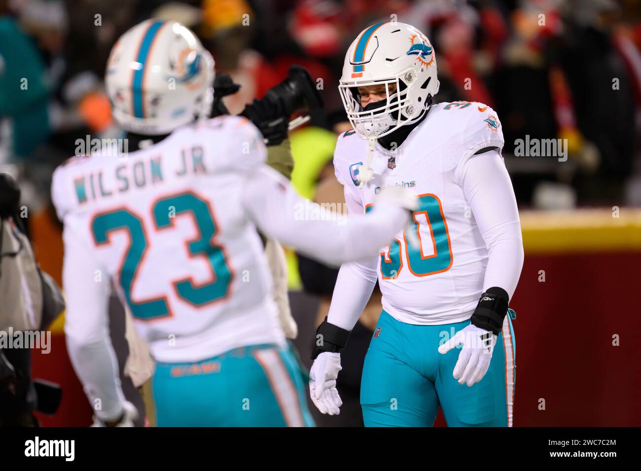 Miami Dolphins fullback Alec Ingold (30) comes onto the field during ...
