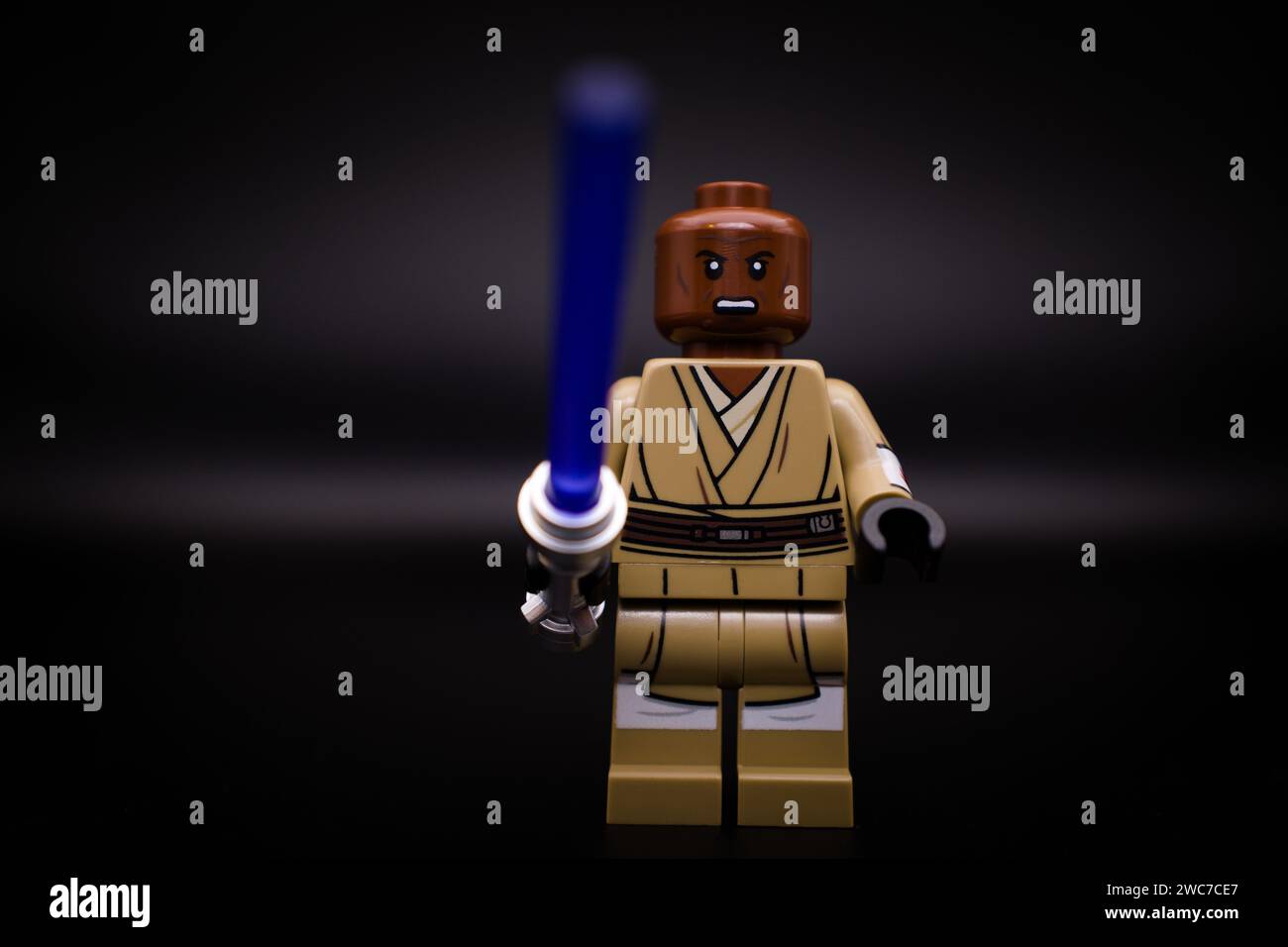 Star Wars Mace Windu. Lego minifigure and all other bricks are made by ...