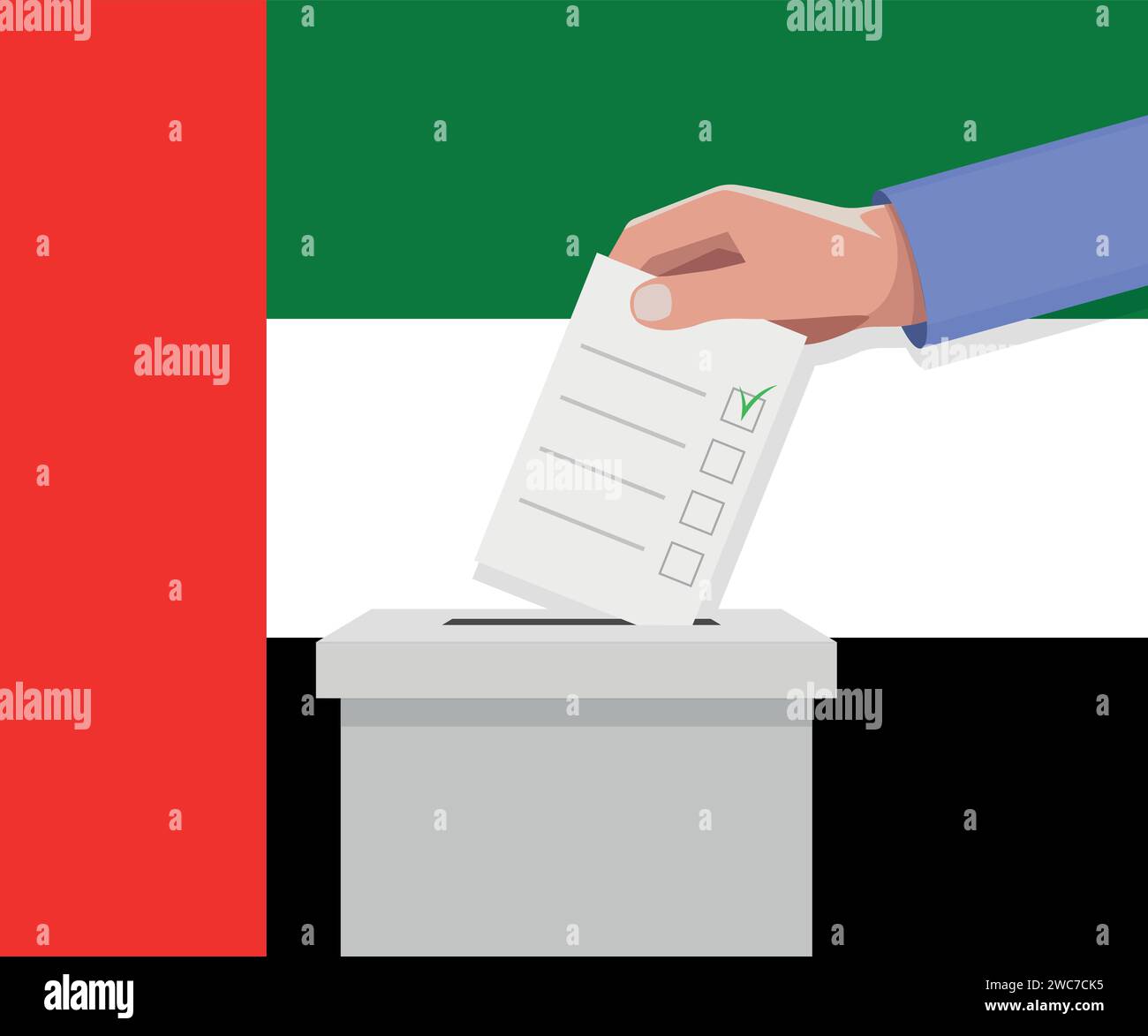 Carton flag united arab emirates hi-res stock photography and images ...