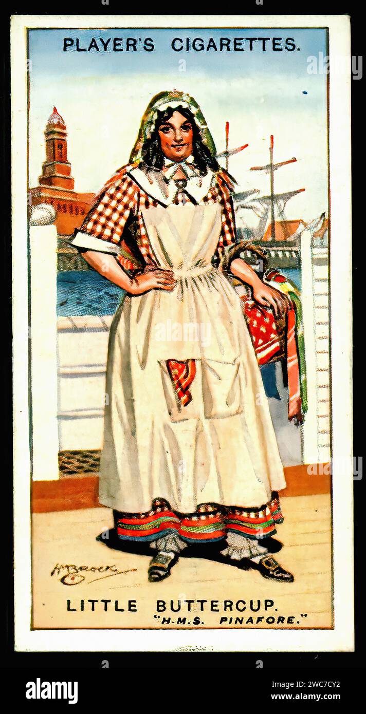 Little Buttercup, HMS Pinafore - Vintage Cigarette Card Illustration ...