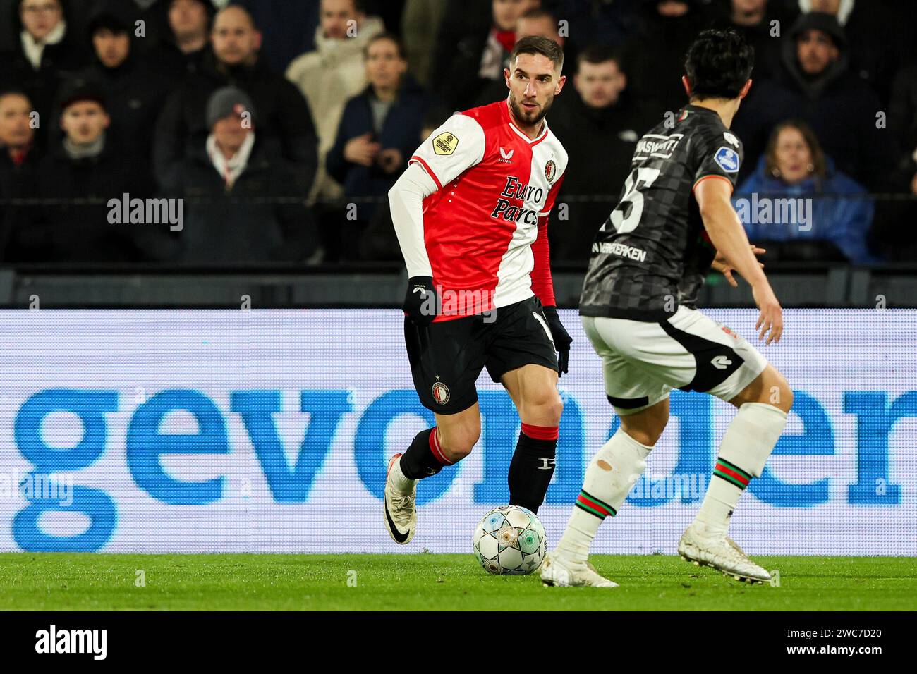 Rotterdam, Nederland. 14th Jan, 2024. ROTTERDAM, NEDERLAND - JANUARY 14: Luka Ivanusec of ...