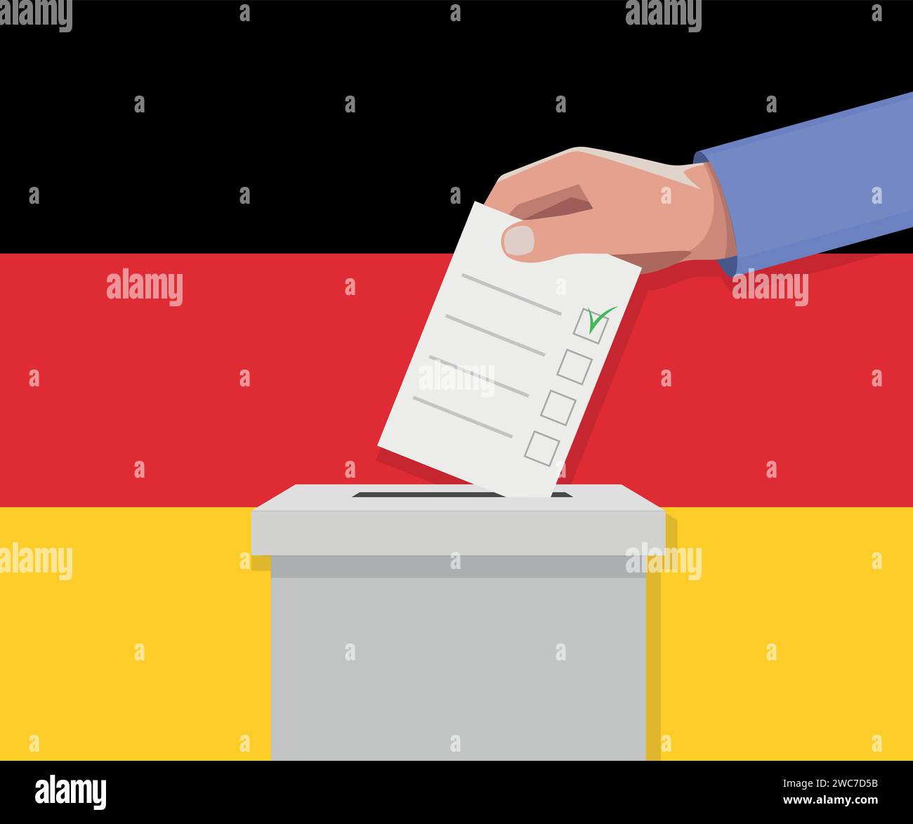 German election campaign Stock Vector Images - Alamy
