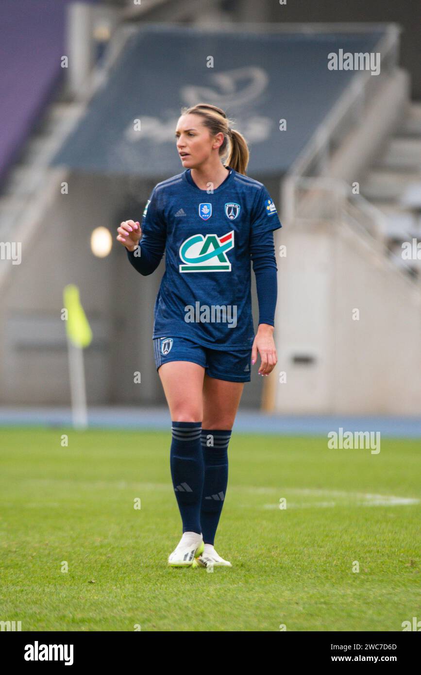 Paris, France. 14th Jan, 2024. Louise Fleury of Paris FC reacts during ...