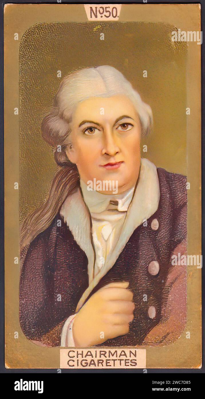 David Garrick - Vintage Cigarette Card Illustration Stock Photo - Alamy