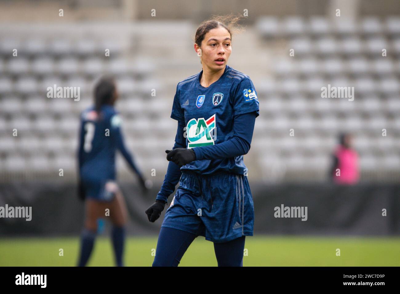 Paris, France. 14th Jan, 2024. Kessya Bussy of Paris FC during the ...