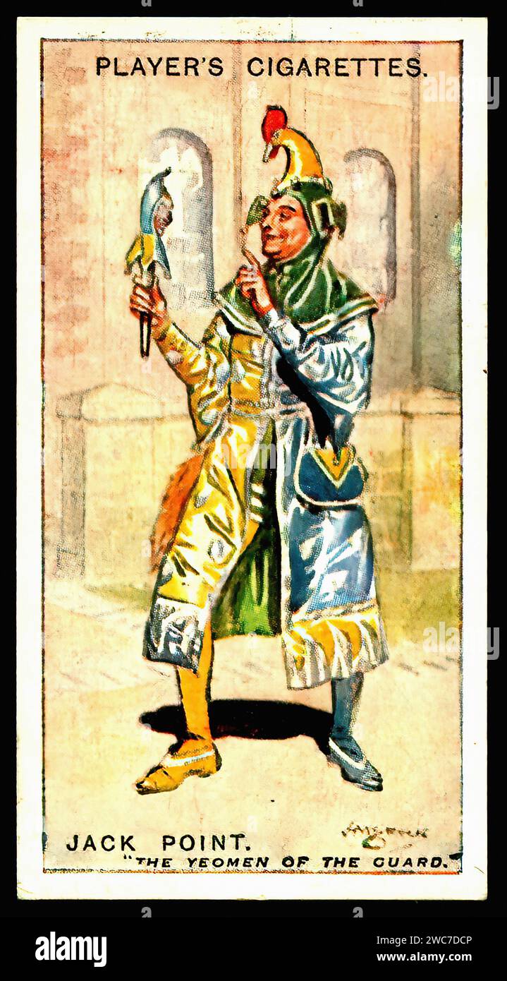 Jack Point - Vintage Cigarette Card Illustration Stock Photo - Alamy