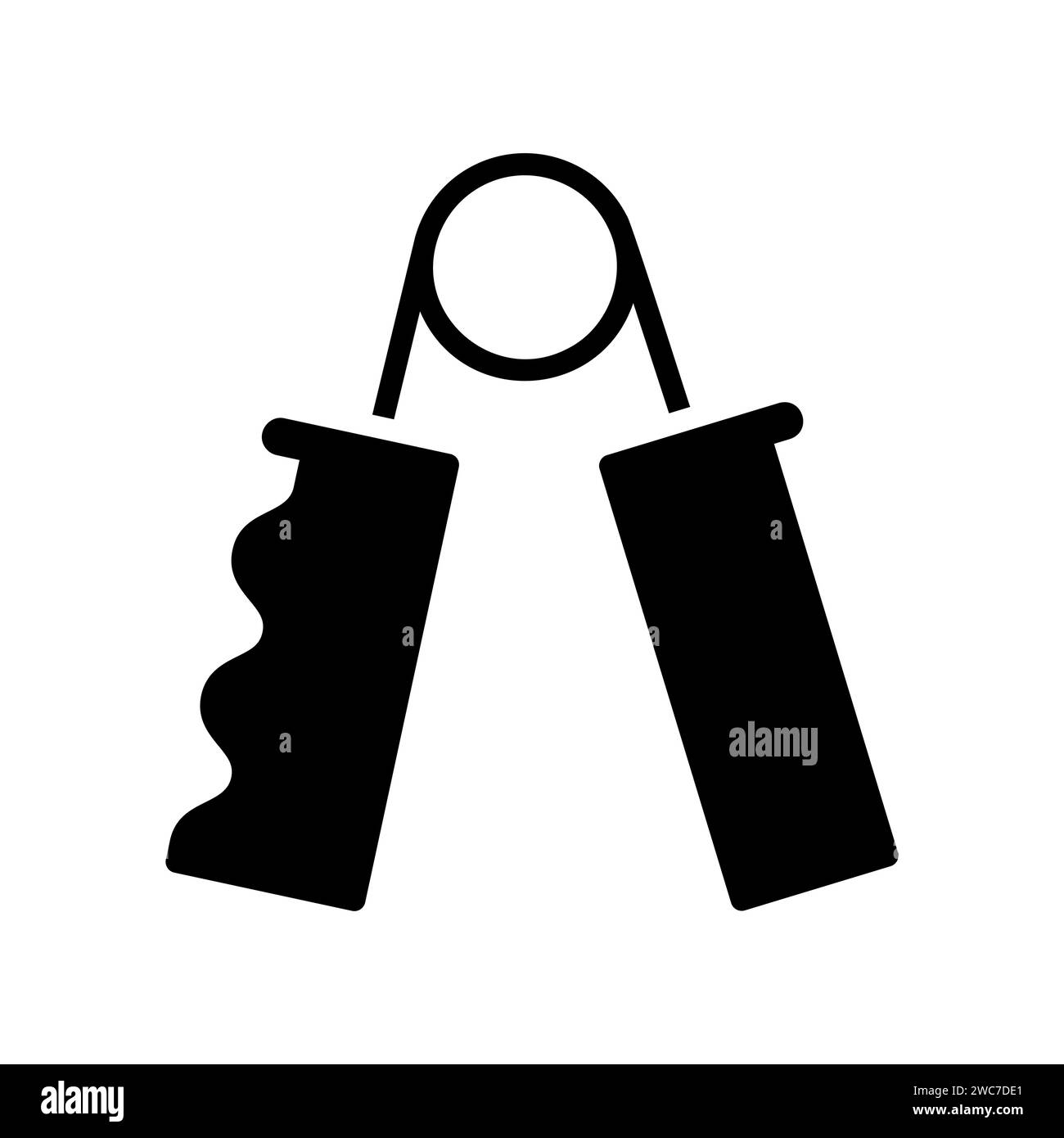 Hand grip vector solid icon. Graph symbol for fitness and weight loss ...