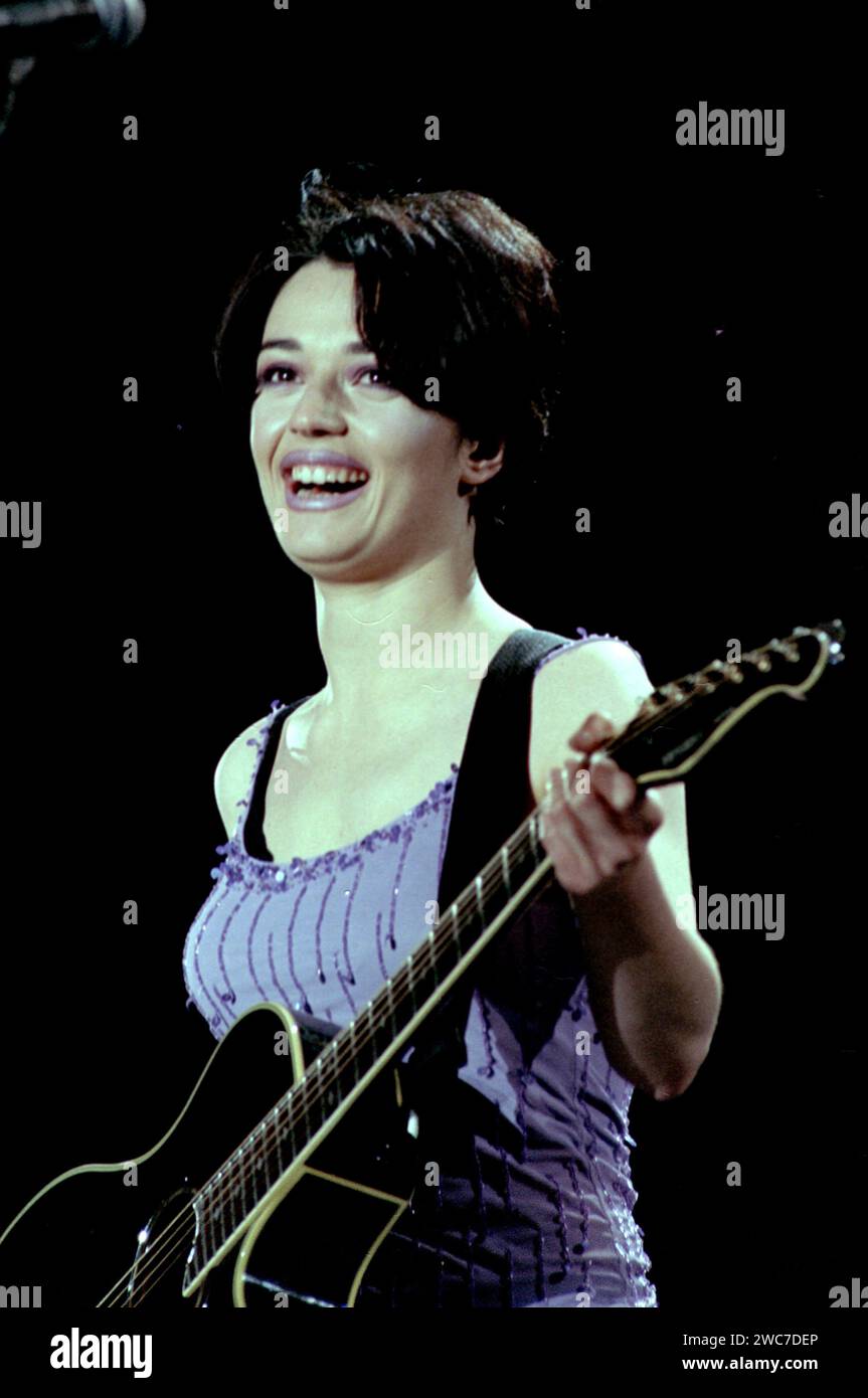 Roma Italy 1997-05-01:Carmen Consoli,italian singer, during the 1 ...